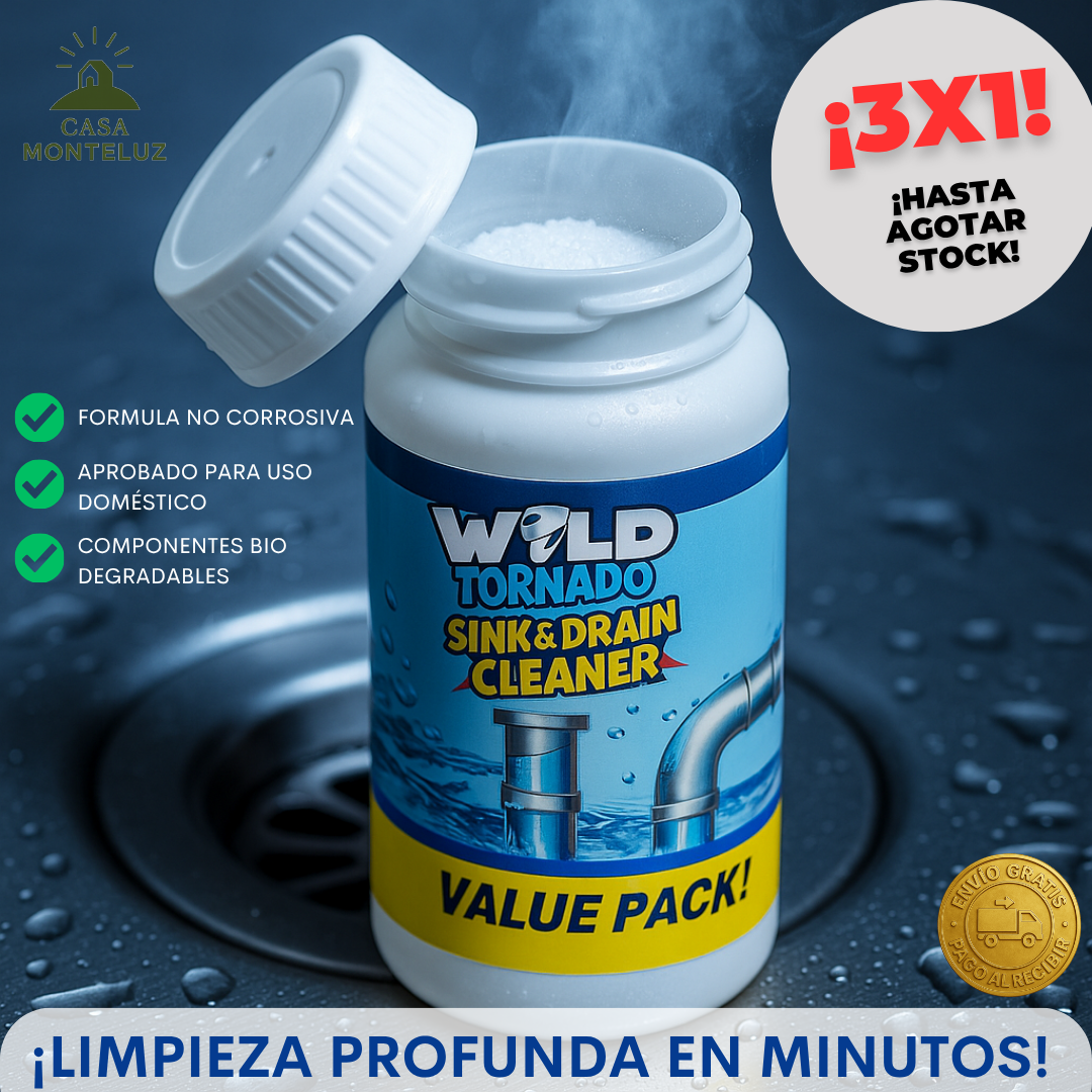 Wild Tornado™ – Limpieza Profunda en Minutos – Casa MonteLuz